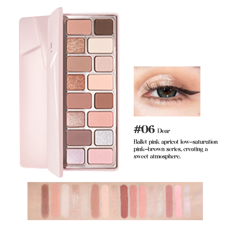 CHEERYEP (QIANYAN) 16-Color Natural Star Eye Shadow Palette - 06#Dear ...